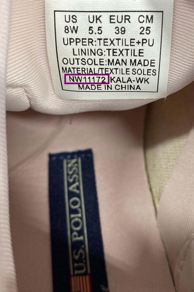 U.S. Polo Assn Style Number Guide
